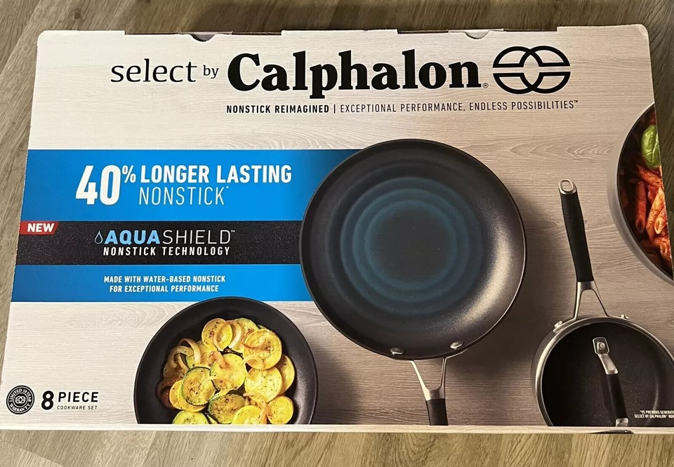 Select by Calphalon Aquashield Cookware Set - 8 Pc Hard-Anodized ...