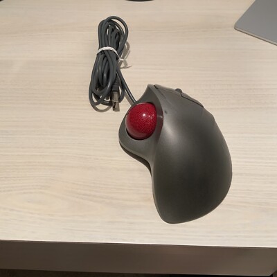 Logitech T-BB18 TrackMan Wheel USB Trackball Mouse w/ Scroll 804360 ...