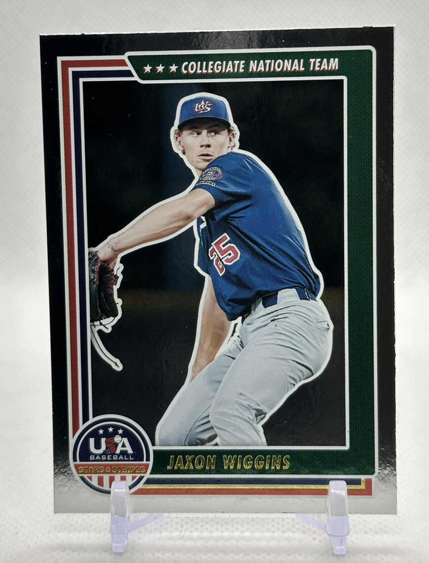 Jaxon Wiggins 2022 Panini Stars & Stripes #40 USA Collegiate Team ...