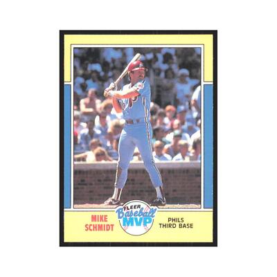 Mike Schmidt 1988 Fleer Baseball MVP's #31 Philadelphia Phillies NM | eBay
