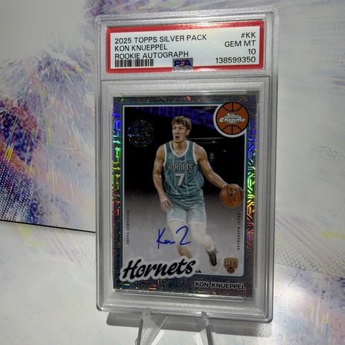 2025 Topps Silver Pack Kon Knueppel Rookie Autograph GEM MT 10 POP 1 | eBay