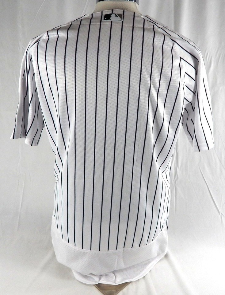 2016 New York Yankees Blank Game Issued White Jersey 8 Berra Patch 42 ...