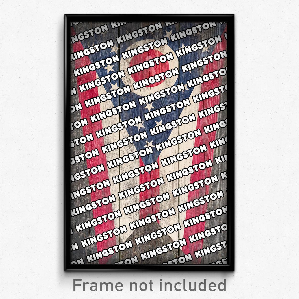 Kingston Ohio Poster (OH City Souvenir 11x17 Town Print) | eBay