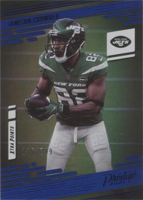 2021 Panini Prestige - Jamison Crowder #164 Xtra Points Premium Blue ...