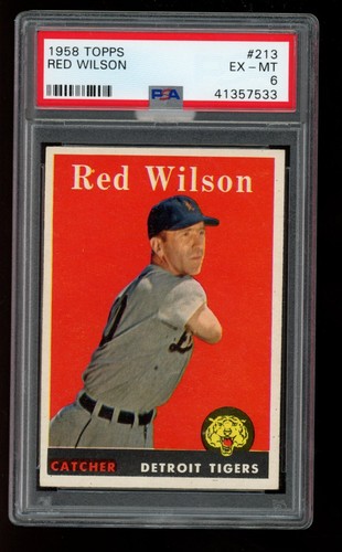 1958 Topps #213 Red Wilson PSA 6 | eBay