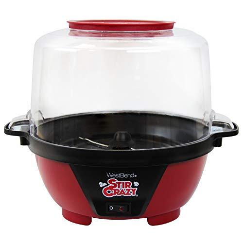 West Bend Stir Crazy Popcorn Machine Hot Oil Popper Includes Large Lid ...
