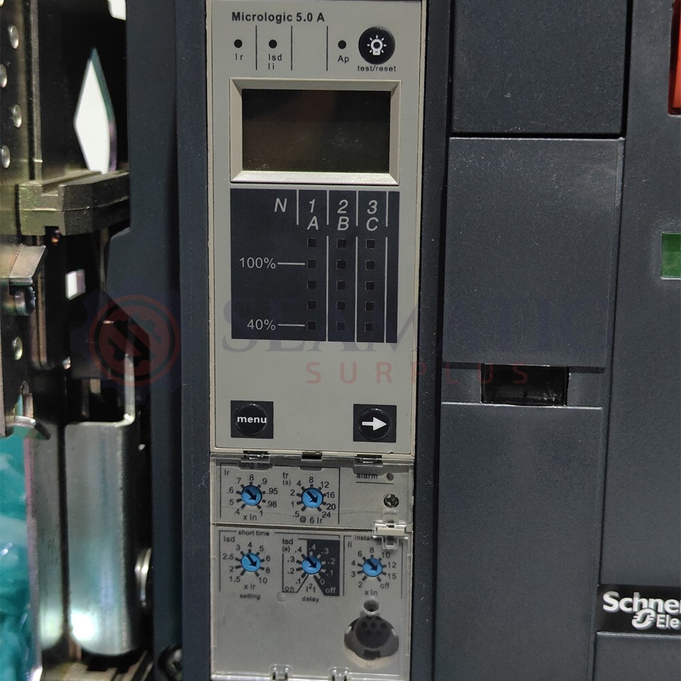 New Schneider Electric NW40H1 Air Circuit Breaker 4000A 3P, Drawout ...