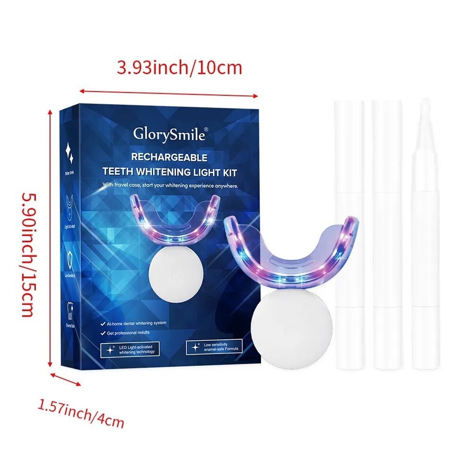 Lamp Teeth Whitening Home Use Approved Tooth Bleach Dental GlorySmile ...