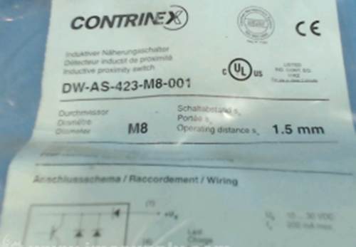 NEW CONTRINEX DW-AS-423-M8-001 DWAS423M8001 Inductive Sensor | eBay