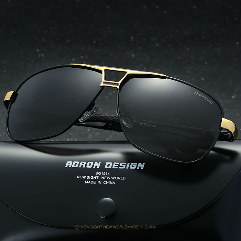 Mens Polarized Photochromic Sunglasses Uv400 Pilot Sport Driving