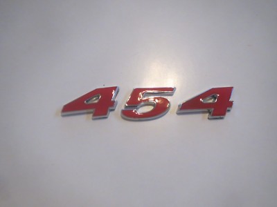 CHEVROLET 454 ENGINE ID FENDER QUARTER PANEL HOOD SCOOP TRUNK EMBLEM ...
