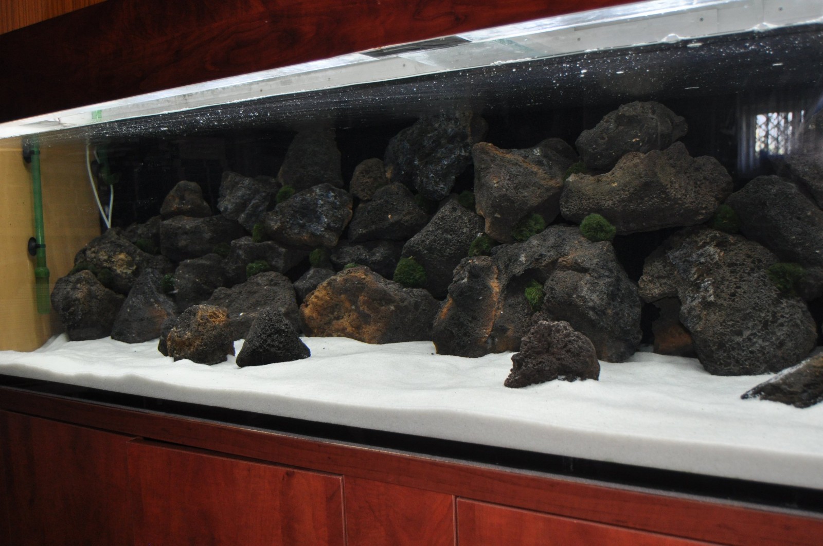 Aquarium Volcanic Rock Fish Tank Stone Terrarium BLACK LAVA Ready Set ...