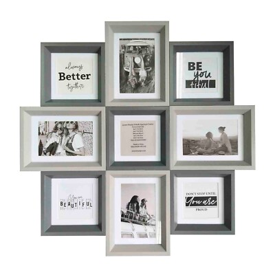 9 Multi Aperture Frame Photo Picture For 9 Photos Home Decorative ...