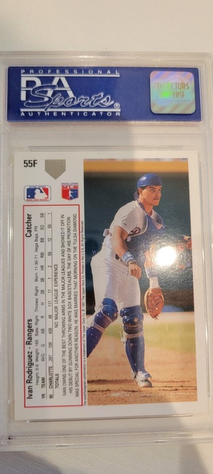 1991 Upper Deck Final Edition Ivan Rodriguez Rookie Baseball Card #55F ...