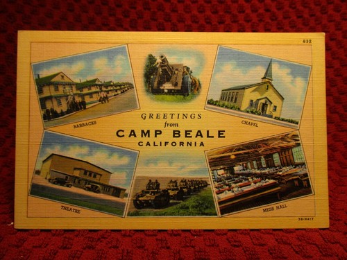 1940'S. CAMP BEALE, CALIFORNIA. POSTCARD H4 | eBay