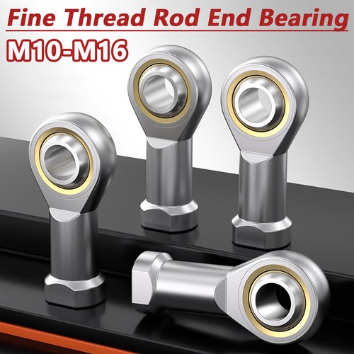 M10/M12/M14/M16 Rose Joint Fine Thread Female Rod End Bearing Left ...