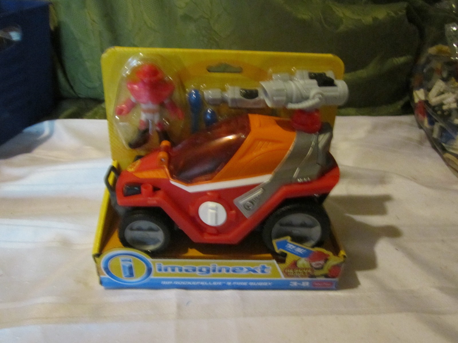 Fisher Price Imaginext Rescue Heroes Fire Buggy Rip Rockefeller ...