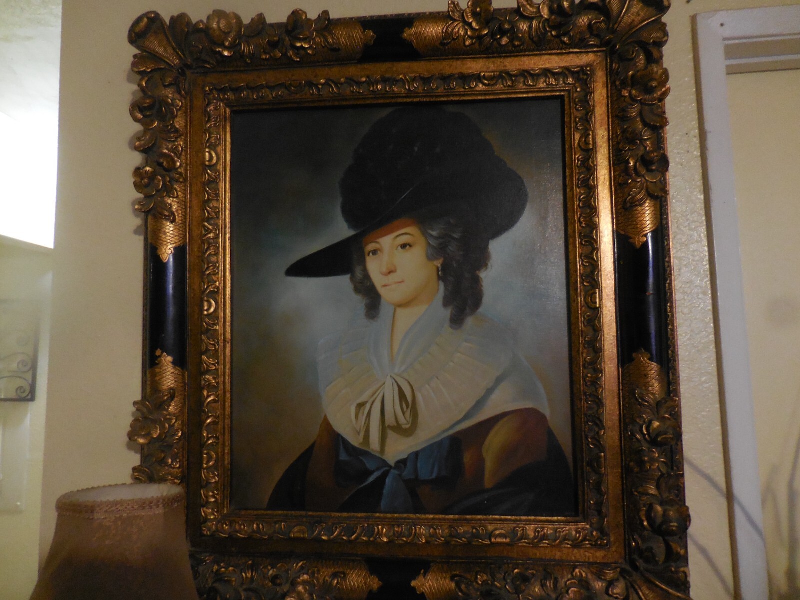 Lrg Oil on Canvas Painting Portrait of Young Spaniard Gentleman Signed ...