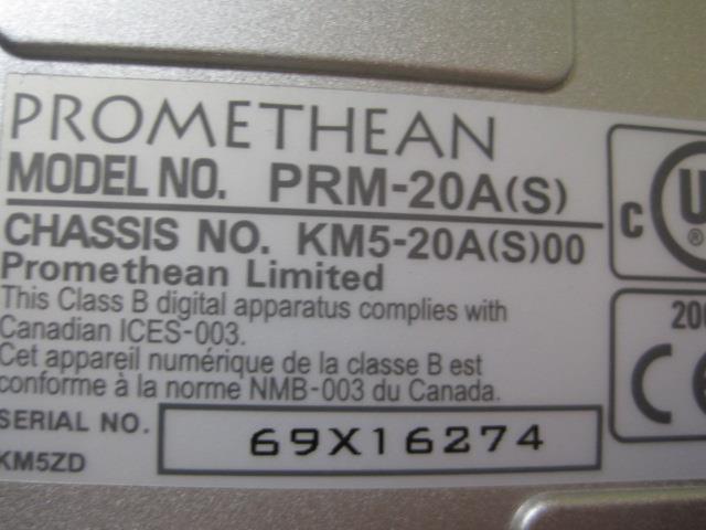 Promethean LCD Projector Silver Model PRM-20A no lamp With Remote Used ...