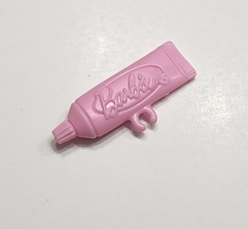 BARBIE TOOTHPASTE WITH FINGER CLIP PINK PLAIN ONLY DOLL PLAYSET ...