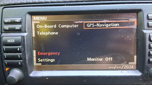 BMW E46 330CI YR 2006 AM FM Radio Display On-board Monitor Wide Screen ...