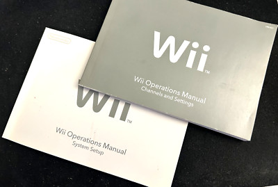 Nintendo Wii System Setup Manual + Operations Manual Booklet – Original ...