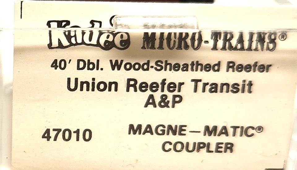 micro train n scale union reefer transit #47010 Box Car #23099 / NIB ...