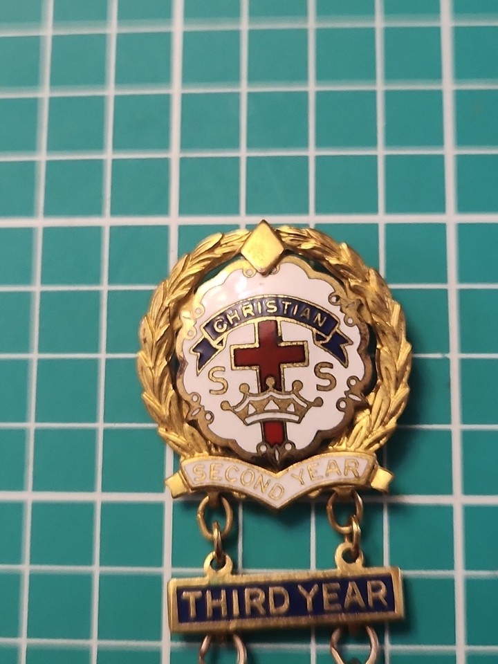 Vtg Littles System Christian Sunday School Year 2 3 4 5 6 Gold Tone ...