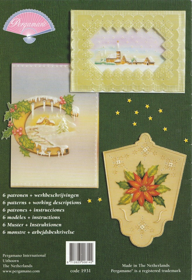 Pergamano Christmas Cards & Scenes Pattern & Instruction Book Martha ...