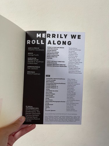 MERRILY WE ROLL ALONG NYTW Playbill Off-Broadway Daniel Radcliffe ...