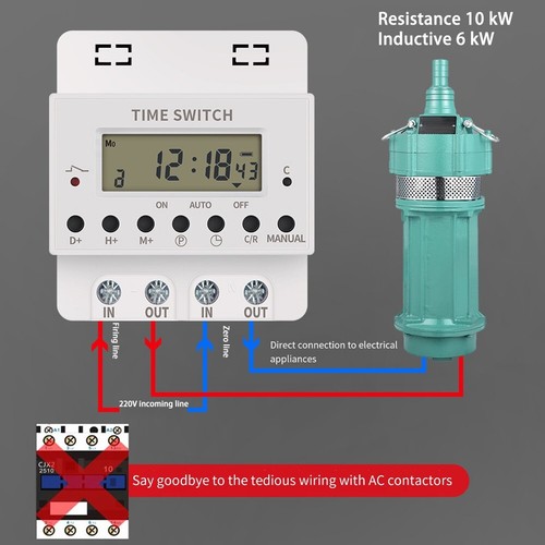Intelligent Electronic Programmable Timer KG316T AC220V 60A100A Switch | eBay