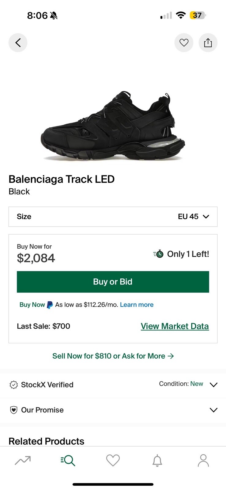 Balenciaga Track Led | eBay