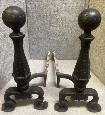 Fireplaces & Mantels - Hammered Andirons
