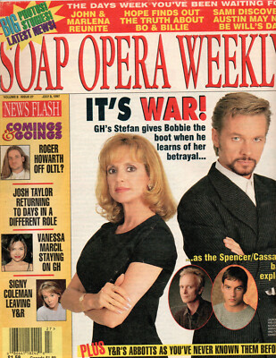 SOAP OPERA WEEKLY Magazine July 8 1997 Jacklyn Zeman Stephen Nichols ...