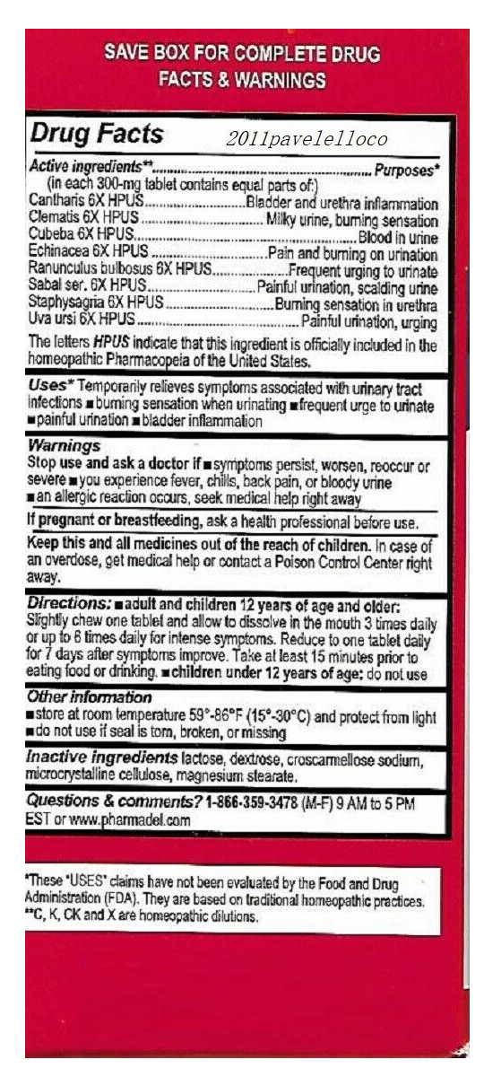 Urodel for urinary tract infection infección del tracto urinario 30 ...