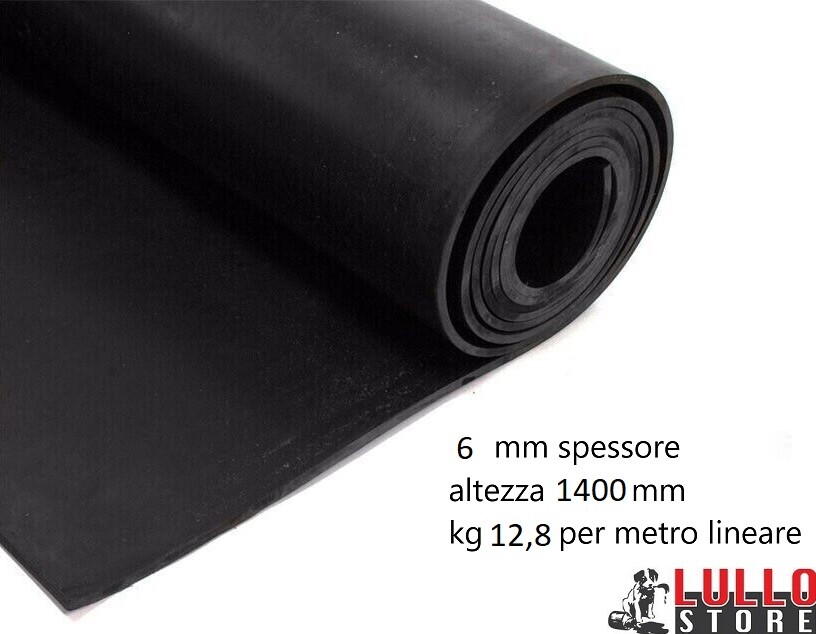 Lastra Gomma Telata Standard Liscia Altezza 100 140 cm Vari Spessori e ...