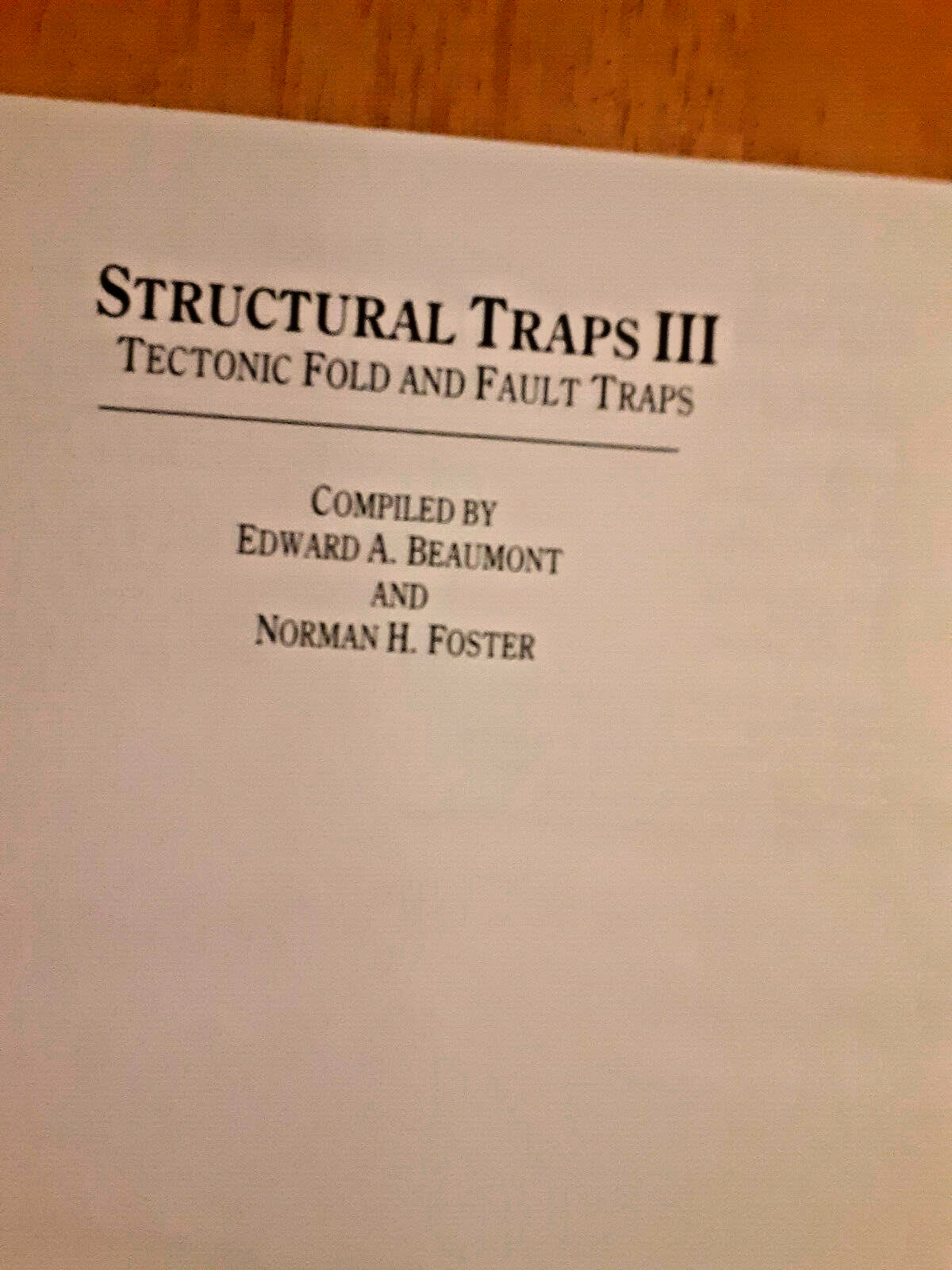 Structural Traps Traps III, Tectonic Fold and Fault Traps | eBay