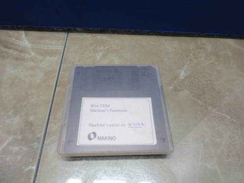 MAKINO WIRE EDM MACHINE PARAMETER FLOPPY DISK W7129 CNC PARAMETERS | eBay