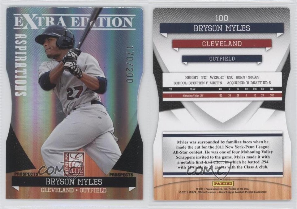 2011 Donruss Elite Extra Edition Prospects Aspirations Die-Cut Bryson ...