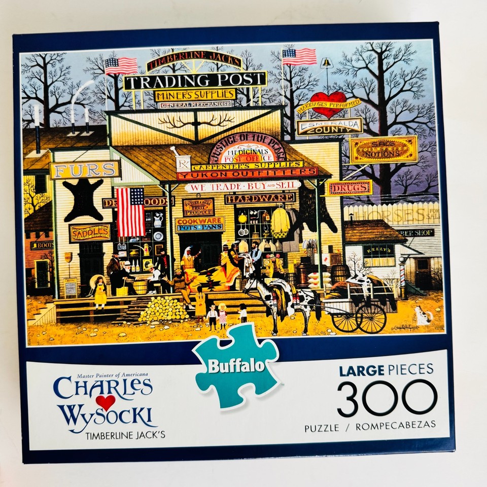 Charles Wysocki Buffalo Games 300 Large Pieces Puzzle Beach Bums ...