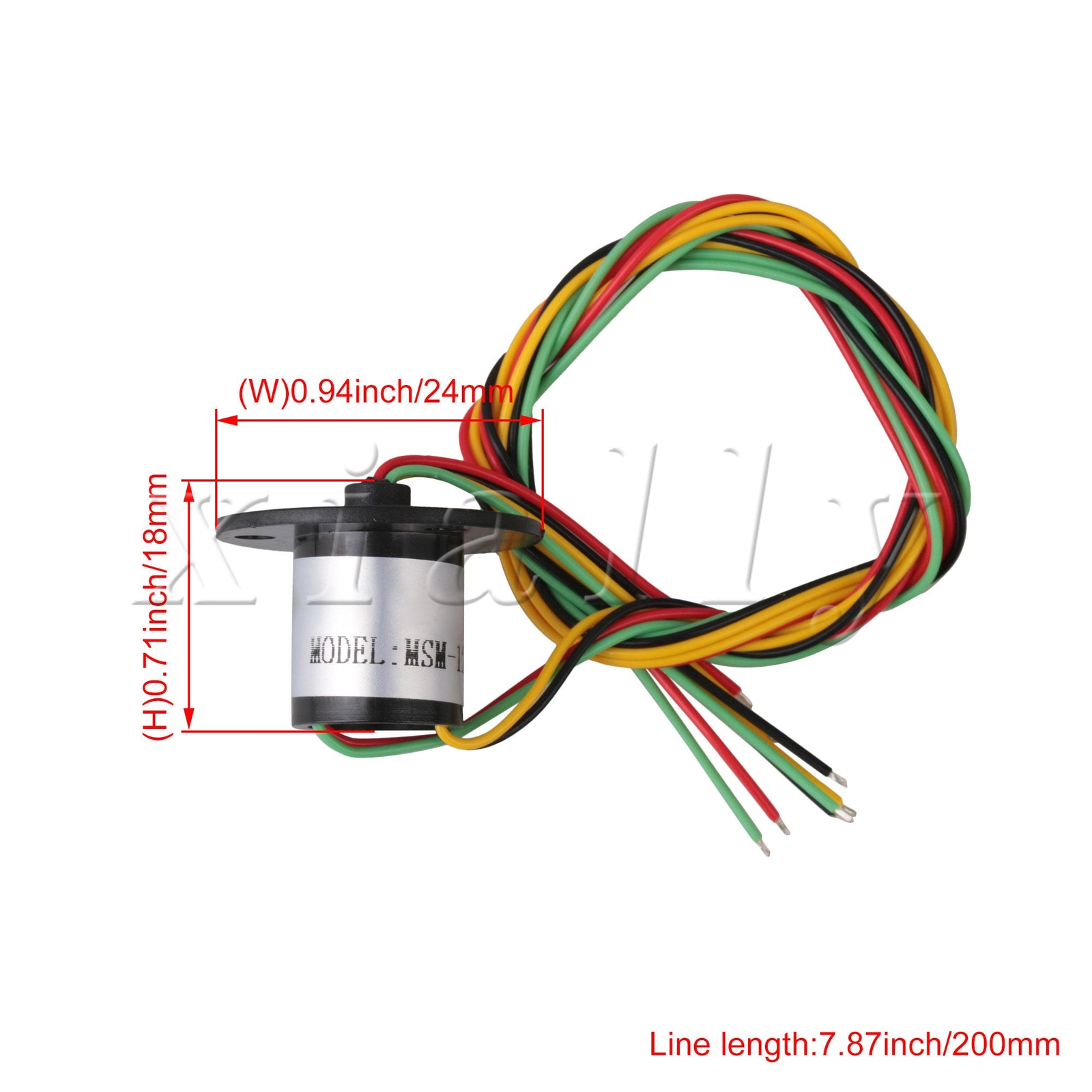 Plastic Metal 4 Wires 2A 250RPM Capsule Slip Ring Circuit for Monitor ...