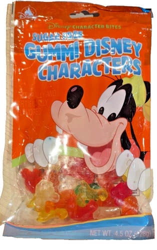 Disney Parks Character Bites Sugar Free Gummi Characters 4.5oz Bag ...