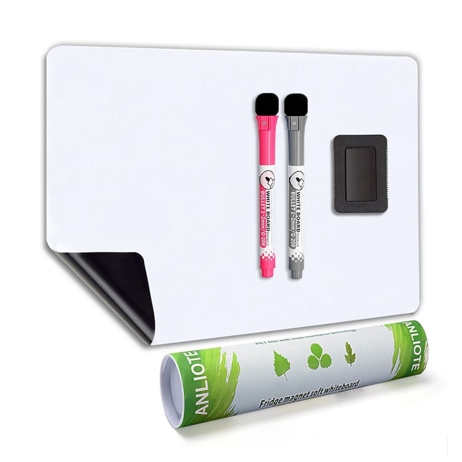 Magnetic Dry Erase Board Fridge Whiteboard Sheet 12x8"- Easy to Write ...