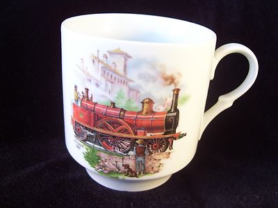 Schumann Porcelain Coffee Mug 1861 France Steam Locomotive Train Coffee ...