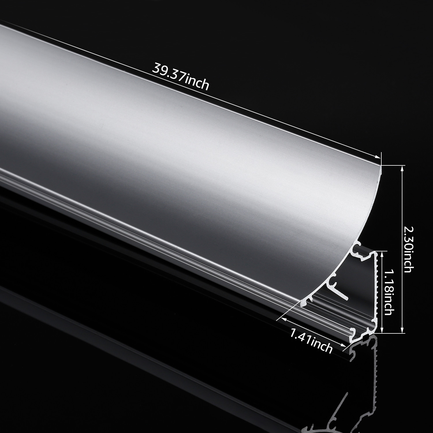 V-Shape?Aluminum?Channel for LED Strip Lights, Easy Installation, Pack ...