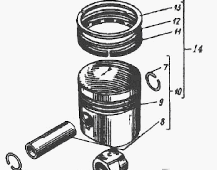 Moskvich 412 2140 Engine Piston Set | 4121004020 | Genuine OEM | Piston ...