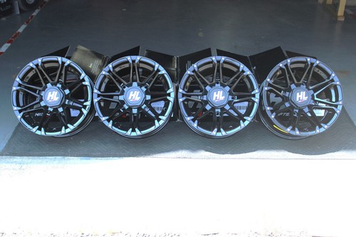 CAN AM OUTLANDER 570 14" HL3 BLK ALUMINUM ATV WHEELS COMPLETE (SET 4 ...