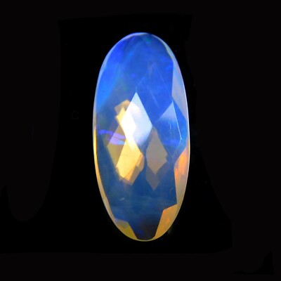 1.8 Ct Natural Australian Water Opal, Full Flashy Blue Fire Transparent ...