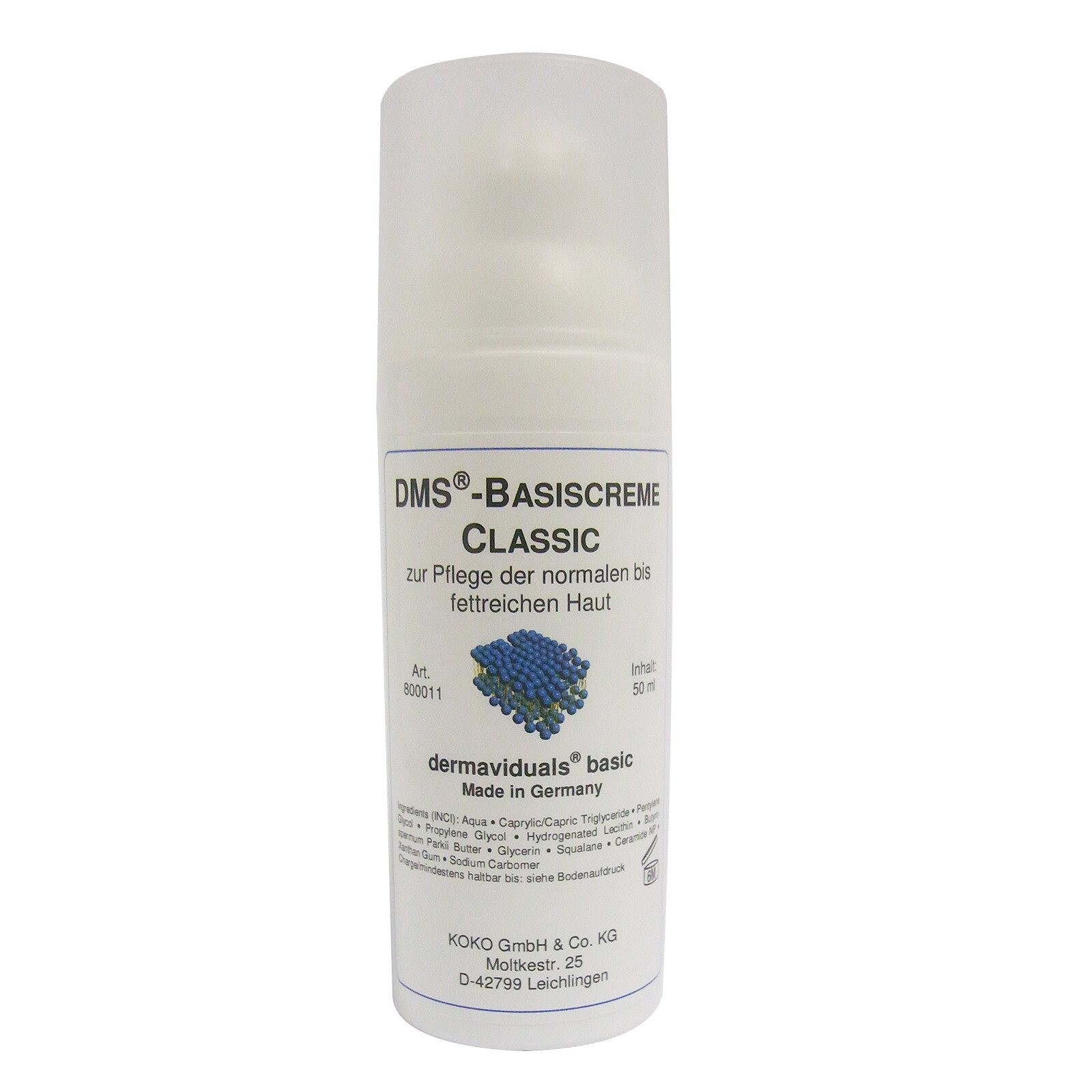 Dermaviduals DMS base cream Classic 50ml, Hypoallergenic,Basiscreme | eBay