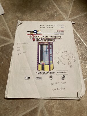 Slam-A-Winner Extreme Arcade Game Owner’s Manual! | eBay